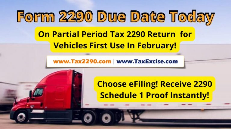 Tax 2290 Blog | Efile IRS Form 2290, Highway motor truck taxes