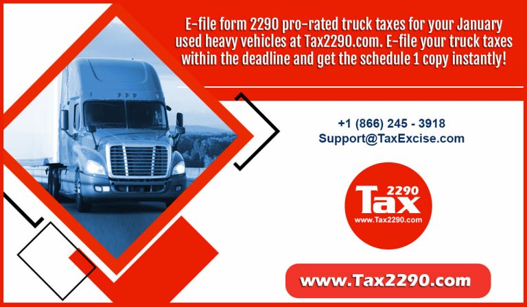Effective e-filing services for your form 2290 truck taxes at Tax2290.com!