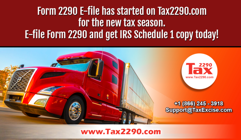 E-file Form 2290 HVUT for the New Tax Season on Tax2290.com