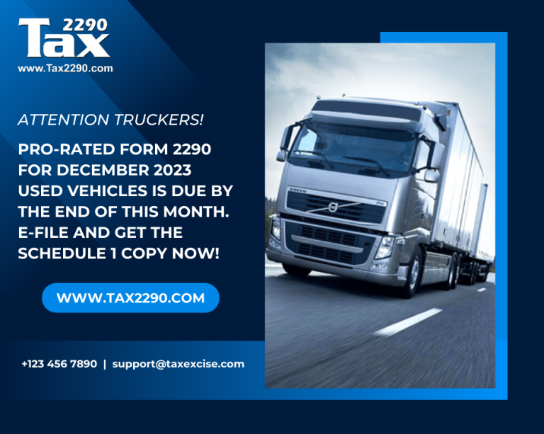 Tax 2290 Blog | Efile IRS Form 2290, Highway motor truck taxes